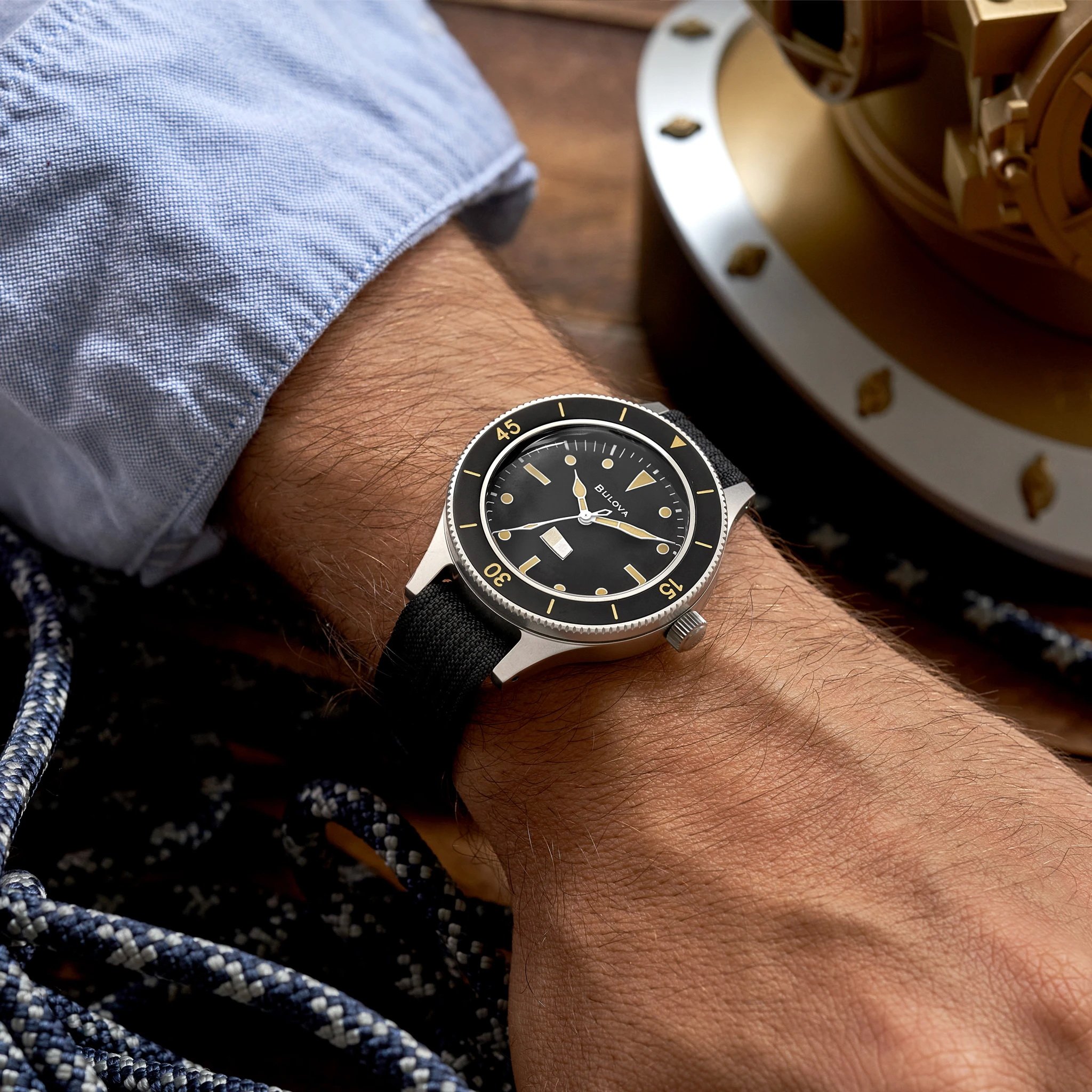 Bulova Men's Watch Mil Ship 98A266 - GioielleriaLucchese.it