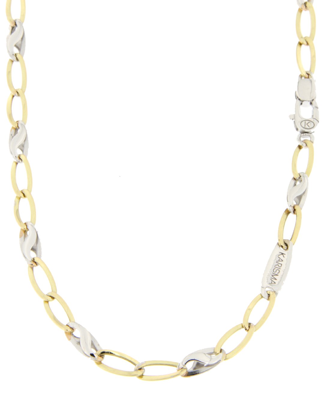 Collana Uomo Oro Giallo Bianco GL100364 - GioielleriaLucchese.it